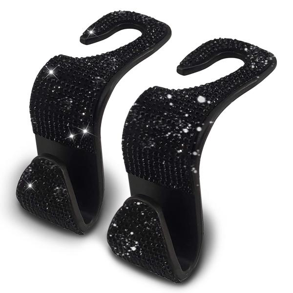 商品名:  OSIFIT 2PCS Car Seat Hooks - Bling Rhinestone Headrest Hooks with Universal Design - Perfect for Holding Handbags,...