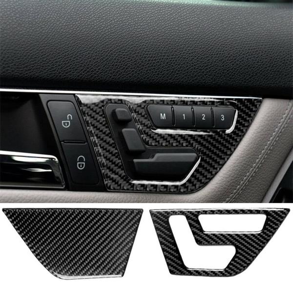 商品名:  Car interior accessories A-type carbon fiber seat button panel sticker decorations for Mercedes-Benz C-Class W204 ...