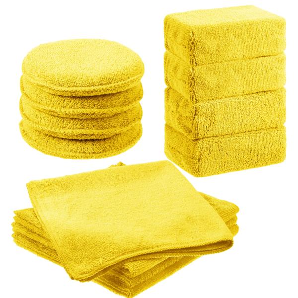 商品名:  12 Pack Microfiber Applicator Pad Microfiber Sponge for Car Include Round Wax Microfiber Applicator Rectangle Car ...