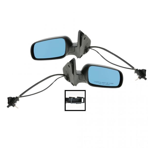 商品名: 手動リモコン 折りたたみ式 ブルー加熱着色ガラスミラーセット ペア VW Jetta Golf用 Manual Remote Folding Blue Heated Tinted Glass Mirror Set Pair for...