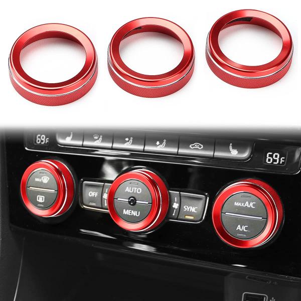 商品名:  Auovo AC Knob Covers Compatible with Volkswagen VW Accessories Tiguan Taos Jetta Passat Atlas Arteon Golf R Beetle...
