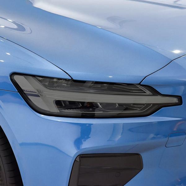 商品名: ボルボ V60 2019 2020 2021 2 個の車のヘッドライト保護フィルムスモークブラックティントラップビニール透明 TPU ステッカー Teptdirio Fit for Volvo V60 2019 2020 2021...