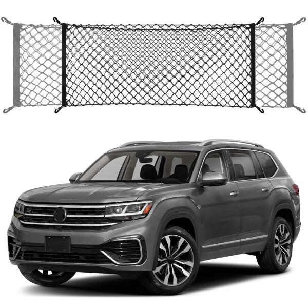 商品名: エンベロープスタイル カーゴネット トランクカーゴメッシュ ホンダ パスポート 2019 2020 2021 2022 Envelope Style Trunk Cargo Net Compatible with Volkswag...