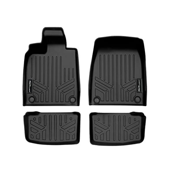 商品名: SMARTLINER カスタムフィット 全天候型 2列 ブラック フロアマット ライナーセット 2022-2023 Audi e-tron GT / Audi RS e-tron GTに対応 SMARTLINER - Custom...