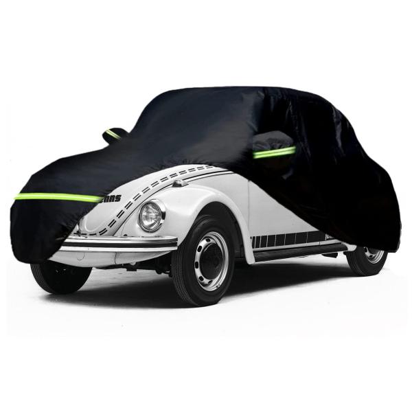 商品名: 防水カーカバー 1960-1980 フォルクスワーゲン ビートル バグ セダン 2ドア 210T 6層 カスタムフィット 屋外 屋内 車カバー ドアジッパー付き 雪 雨 ほこり 雹用 紫外線保護 Car Cover Compati...