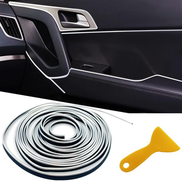 商品名:  Car Interior Trim Strips,Universal 9.8 ft Car Electroplating Decoration Styling Door Dashboard, Flexible Interior ...
