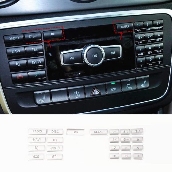 商品名:  Car Center Console CD Panel Multimedia Buttons Decoration Cover Sticker Trim For Mercedes Benz GLA X156 2013-2019 ...