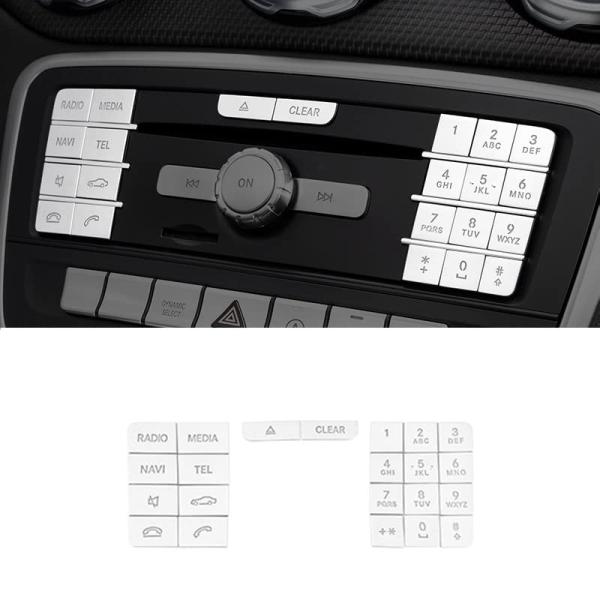 商品名:  Car Center Console CD Panel Multimedia Buttons Decoration Cover Sticker Trim For Mercedes Benz GLA X156 2013-2019 ...