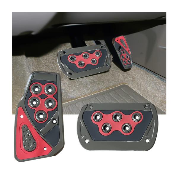 商品名:  AUCELI 2PCS Nonslip Car Pedal Pads, Automatic Transmission Brake and Accelerator Pedal Covers, No Drilling Vehicle...