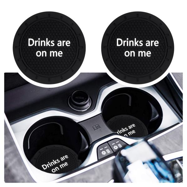 商品名: 2 Pack Don't Fuck up Non-Slip Car Coasters・靴ar Cup Holder Coaster, Universal Automotive Interior Decoration Accesso...
