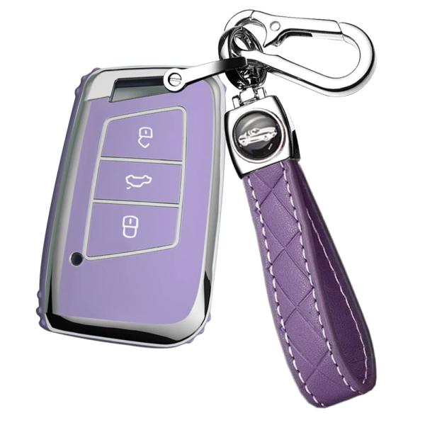 商品名:  ontto Fit for VW Key Fob Case with Keychain Compatible with Volkswagen Arteon Atlas Golf Alltrack Jetta Passat Sma...