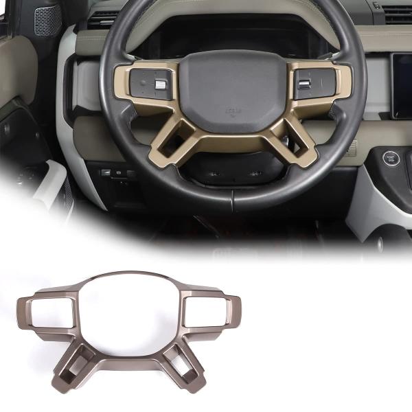 商品名:  Car Accessories Steering Wheel Bezel Decorative Trim for Land Rover Defender 90 110 130 2020-2023 Steering Wheel C...
