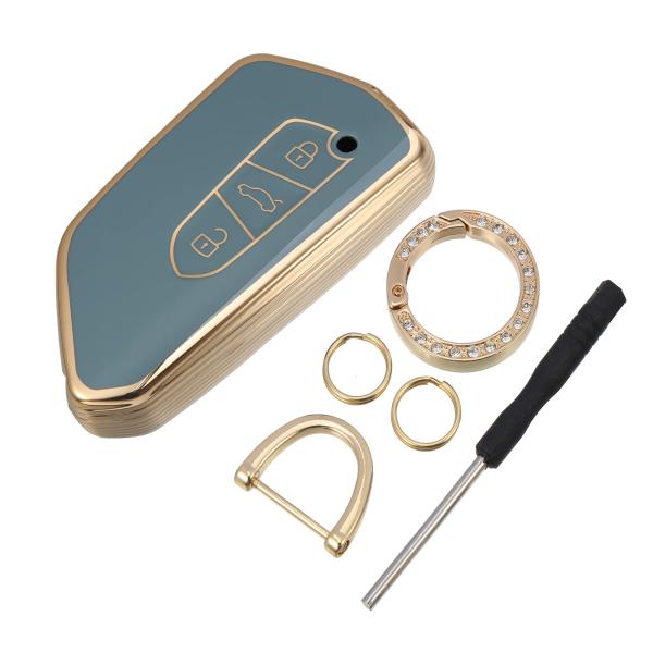 商品名:  X AUTOHAUX 1 Set 3 Button TPU Smart Keyless Entry Remote Control Key Fob Case for Volkswagen Golf 8 for Seat Leon ...