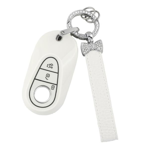 商品名:  1797 Key Fob Cover for Mercedes Benz C S SL Class Accessories Bling Car Remote Key Chain Case Shell Protector 3 Bu...