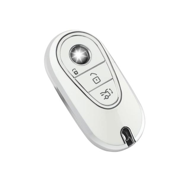 商品名:  1797 Key Fob Cover for Mercedes Benz C S SL Class 2022 Accessories Car Remote Case Shell Protector 3 Button Women ...