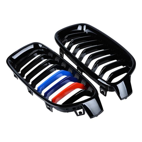 商品名:  AMOPACORP 2PCS Driver Passenger M3 Style Front Bumper Kidney Grille Grill Compatible with BMW 12-18 F30 F31 3-Seri...