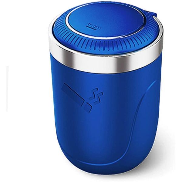 商品名: ASUBHA 車用灰皿 蓋付き ポータブル灰皿 取り外し可能なステンレススチール無煙灰皿 LEDライト付き ユニバーサルカーインテリアアクセサリー ほとんどの自動車カップホルダーにフィット ASUBHA Car Ashtray w...