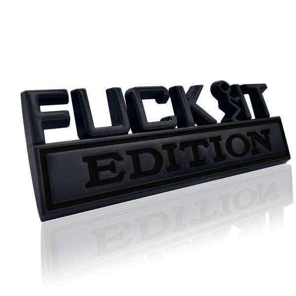 商品名: Car Exterior Emblems Badge 3D Sticker Decal, Fuck-IT Edition Emblem 3D Fender Badge Decal Car Truck Replacement, Fi...