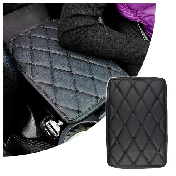 商品名: Aokdom 快適なPUレザー製 車用アームレストクッション 肘と前腕の圧力を緩和 完全保護 アームレストシートボックス 車 トラック SUV ユニバーサルカーインテリアアクセサリー (ブラック) Aokdom Comfortab...