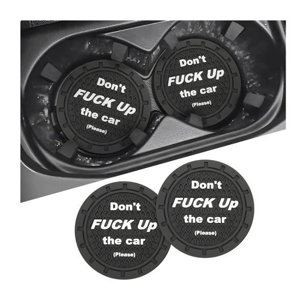 商品名: Car Cup Holder Coaster, 2 Pack Non-Slip Cup Holders, Universal Anti Scratch Insert Cup Coasters for Women Men, 2.75...