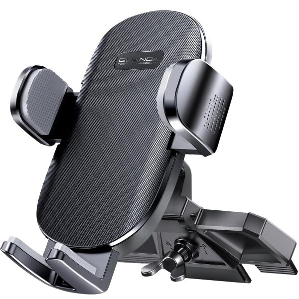 商品名: 車用携帯電話ホルダー CDスロット 片手で操作できるデザイン ユニバーサルカーマウント電話ホルダー iPhone Samsung その他すべてのAndroid携帯電話用 - グレー Phone Holders for Your C...