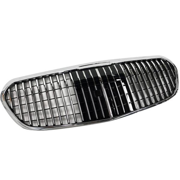 商品名:  CAMIL Chromed Silvery OE Upgrade Maybach Style Front Radiator Grille Assembly Compatible with Mercedes Benz W223 S...