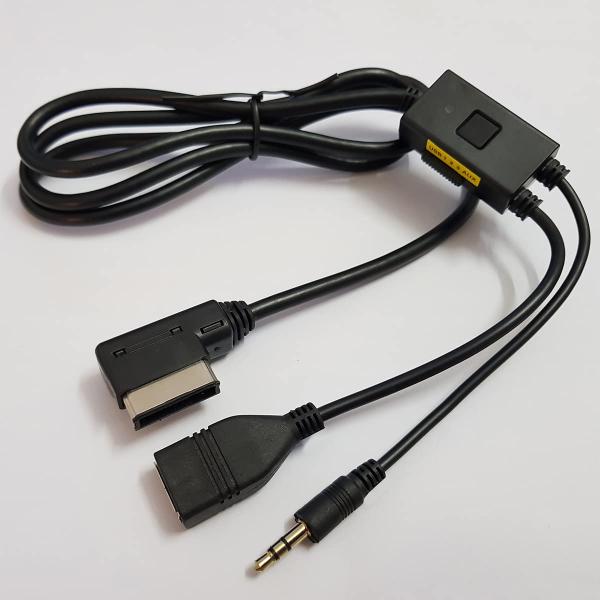 商品名:  Bojer AMI MDI MMI to AUX 3.5 USB Charging Cable Audio Music Interface Adapter Jack Compatible with Audi A3 A4 A5 A...