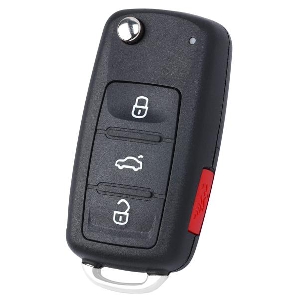 商品名: Keymall フリップキーフォブ キーレスエントリーリモコン 交換用 フォルクスワーゲン Eos Golf GTI Jetta Tiguan Touareg Passat Beetle CC 2011-2016 FCC ID:N...