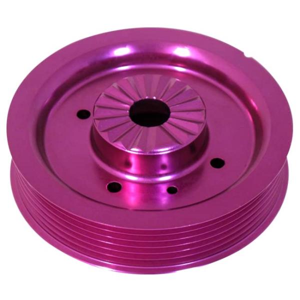 商品名:  AJP Distributors Lightweight Aluminum Crank Shaft Underdrive Crankshaft Pulley Wheel Purple Compatible/Replacement...