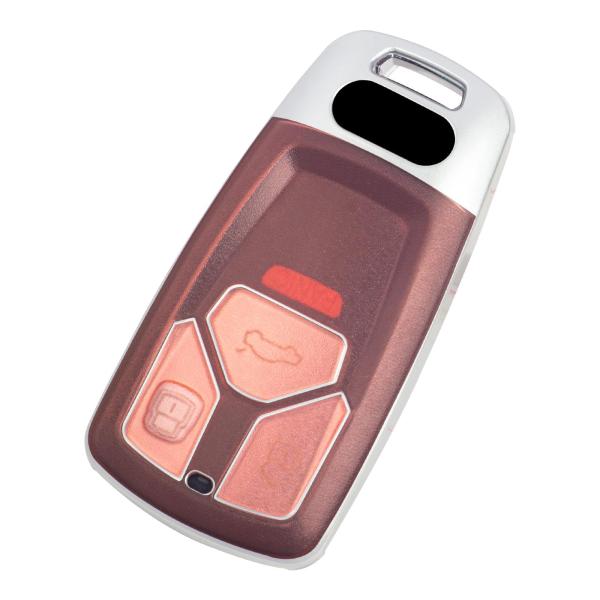 商品名: TANGSEN スマートキーフォブケースカバー Audi A4L A5 Q5L Q7 S4 TT 3 4ボタンキーレスエントリーリモコン TPU 透明 つや消しキーシェル TANGSEN Smart Key Fob Case Co...