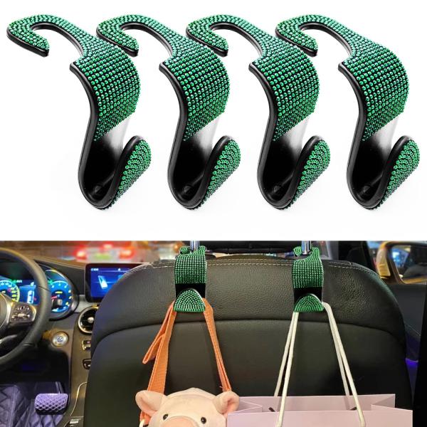 商品名:  OSIFIT 4PCS Car Seat Hooks, Bling Car Rhinestone Headrest Hooks, Universal Bling Car Interior Accessories, for Han...