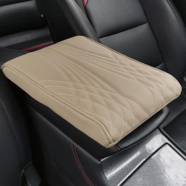 商品名:  Leather Car Armrest Box Pad - 2023 New Waterproof Car Center Console Cover Pad, Leather Auto Armrest Cover, Univer...
