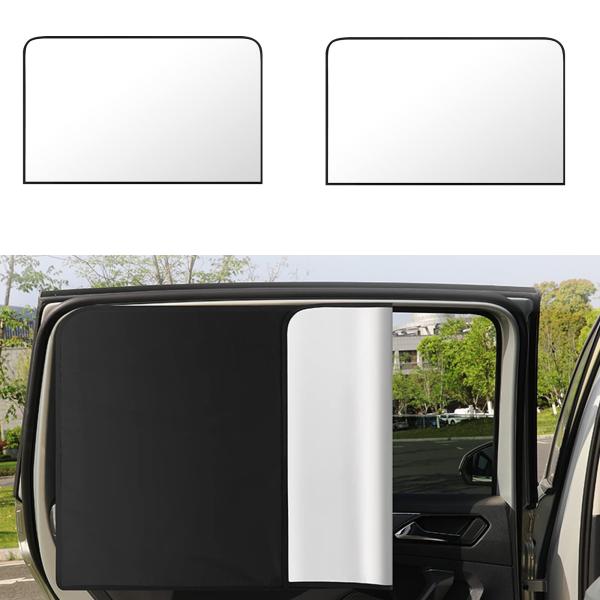 商品名: Smeyta 車用サイドウィンドウサンシェード 車の窓用カーテン 窓用シェード 太陽の熱と紫外線から磁気保護 自動車用アクセサリー サンシェードキープ (2枚 バックウィンドウ) Smeyta Car Side Window Su...