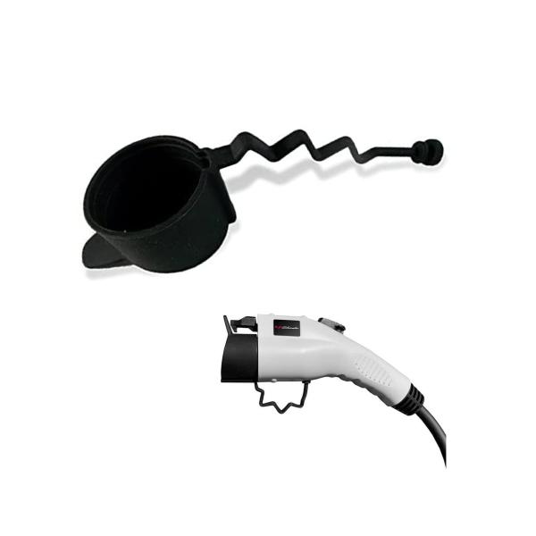 商品名: EV充電器プラグポートカバー、J1772プラグ保護カバーまたはEV充電ステーションEVSEコネクタ用ホルスター、J1772コネクタ用交換用ダストキャップ/カバー EV Charger Plug Port Cover, J1772 ...