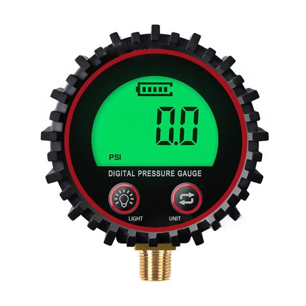 商品名: Moioee 自動車デジタルタイヤ空気圧ゲージ 高精度0.1ディスプレイ解像度 3-255PSI LCDバックライトタイヤ空気圧ゲージ 銅タイヤエアPSIメーター オートバイ/SUV/トラック用カーアクセサリー (1/8) Moi...