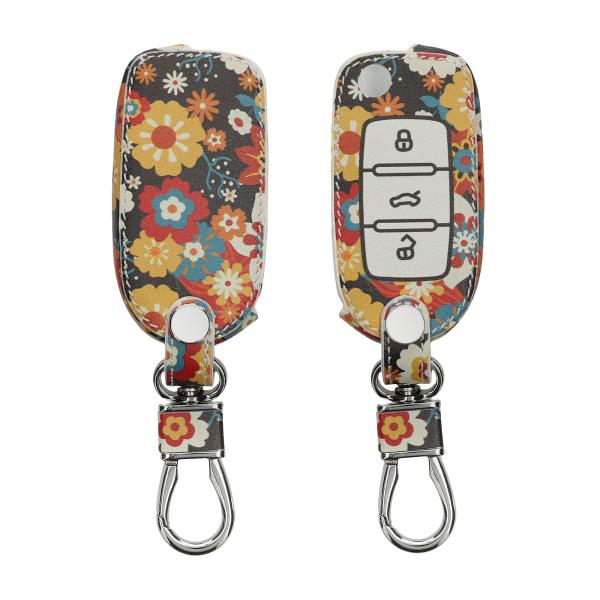 商品名: kwmobile VW Skoda Seat 3-ボタン 車のキー対応 車 キーケース - 車鍵 キー 保護カバー スマートキー キーホルダー - カー アクセサリー kwmobile Key Cover Compatible w...