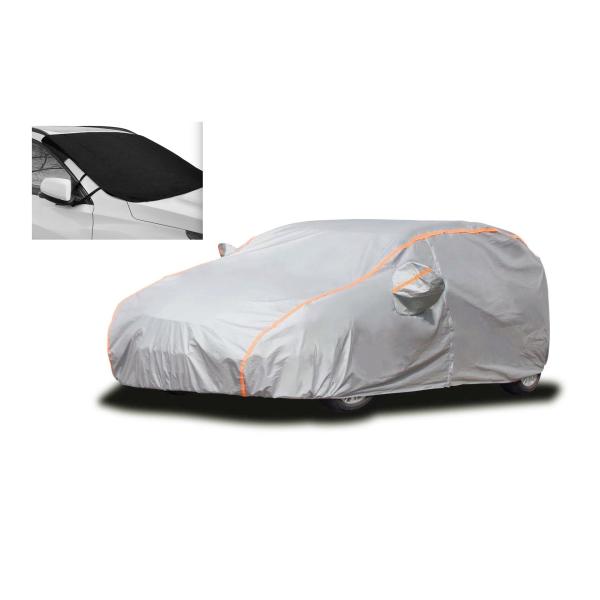 商品名: ANITANT 9層ハッチバック車カバー (ギフトフロントガラスカバー) 車用スノーカバー カータープ 高耐久 防水 フィット ゴルフ GTI VW ビートル トヨタ マトリックス シボレー HHR フォード フィエスタ シビック...