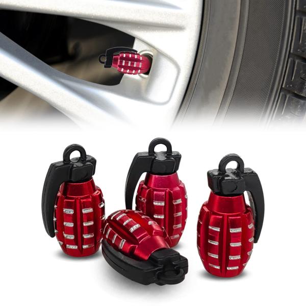 商品名: 4個 車 タイヤ バルブ ステムキャップ パーソナライズ タイヤ バルブ ステム キャップ 外装アクセサリー 個性的 スタイル デザイン ユニバーサル 車 SUV オートバイ 自転車 (ピンク) 4PCS Car Tire Val...