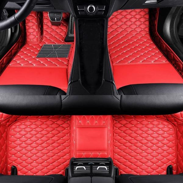商品名:  Custom Car Floor Mats Customizable 95% Car Model PU Leather All Weather Waterproof Non-Slip Diamond Full Covered P...