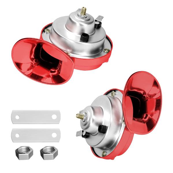 商品名:  BLAU GRUN 2PCS 300DB Super Loud Train Horns, 12V Waterproof Air Horns Replacement Kit, Car Air Electric Snail Doub...