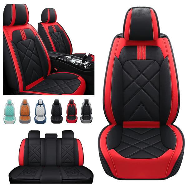 商品名:  Car Seat Covers Fit for Volkswagen Golf R 5 Seat Car Seat Cover,No-Slip Waterproof Breathable Faux Leather Automot...