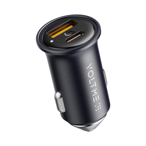 商品名: VOLTME 30W CA Car Charger Nave Blue VOLTME Car Charger, 30W PD 3.0 USB C Car Charger, Fast Power Charging Block Dua...