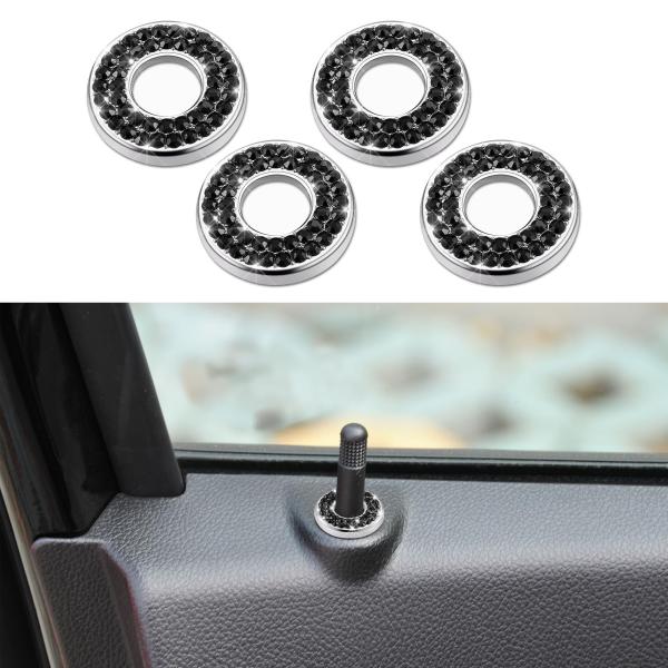 商品名:  HAOBO 4PCS Bling Car Door Lock Inner Stickers, Bling Car Inner Door Lock Sparkle Stickers, Rhinestones Pull Rod Bo...