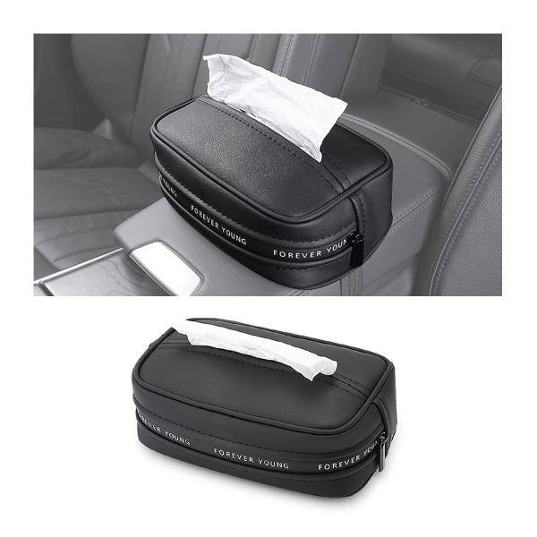 商品名: AICEL 車用ティッシュホルダー 多機能レザーバックシートヘッドレスト吊り下げ車用ティッシュボックス 車用アームレストナプキンワイプケース 調節可能なストラップ付き SUVトラック用車内アクセサリー AICEL Car Tiss...