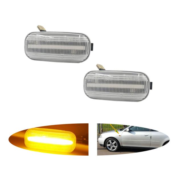 商品名:  znakeauto 2x Sequential Dynamic Flowing SMD Amber Led Side Marker Turn Signal Light Compatible with Audi A3 S3 8P ...