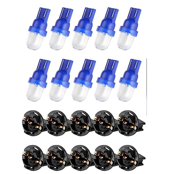 商品名:  10 Pcs Universal T10 168 194 LED Bulbs Instrument Panel Lights Gauge Cluster Dash Turn Signal Light Sockets Applic...