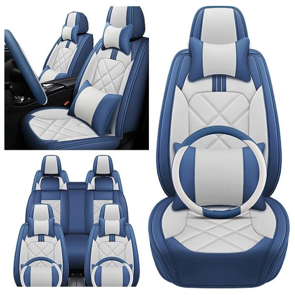 商品名:  Car Seat Covers Fit For VOLKSWAGEN Atlas 2018-2023 7 Seat Car Seat Cover,No-Slip Waterproof Breathable Faux Leathe...