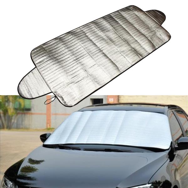 商品名: Sodcay 車用フロントガラスサンシェード 58インチ x 27.5インチ フロントサンシェード アルミラミネートパールコットン スノーブロッカーシェード トラック バン SUV用 (シルバー) 1枚 Sodcay 1 PC C...