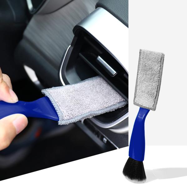 商品名:  JDDRY Double Head Brush for Car Cleaning,2 in 1 Portable Car Interior Dust Brush,Soft Bristles Detailing Brush for...