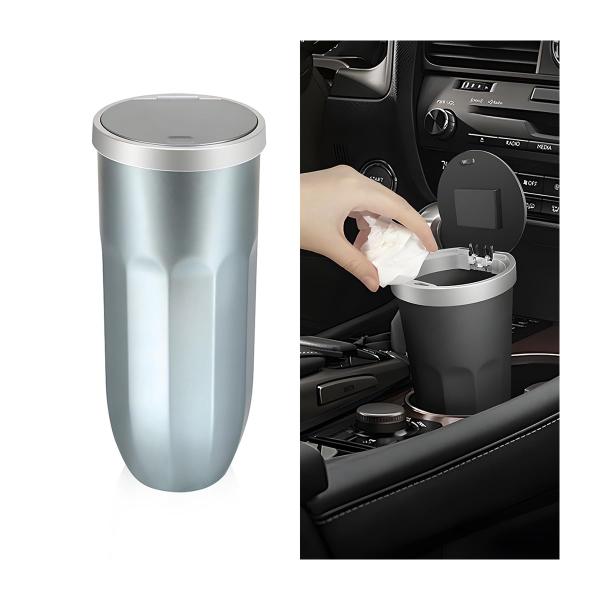 商品名: AICEL 車用ゴミ箱 蓋付き 自動車用カップホルダーミニゴミ箱 漏れ防止 防水 多目的ゴミ箱 車のドアポケット用 ポータブル小型ゴミ箱 自動車/ホーム/オフィス用 AICEL Car Trash Can with Lid, Au...